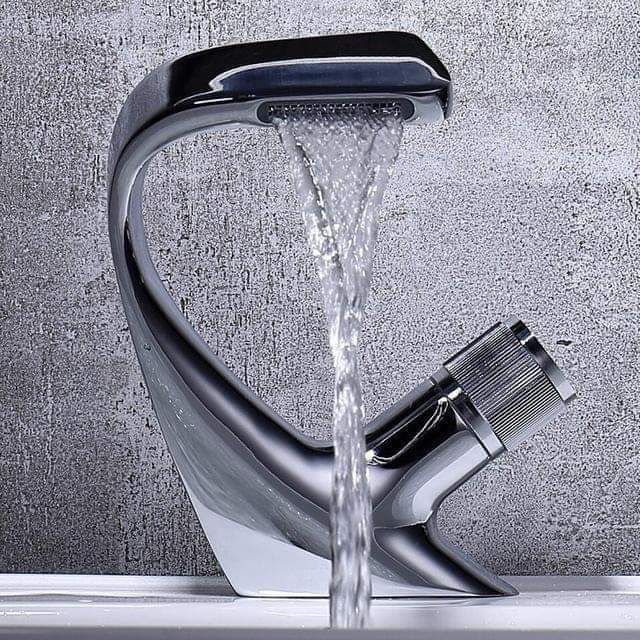 Fancy Basin Mixer , Luxury Design , Gold Chrome plated , Hot & Cold ...