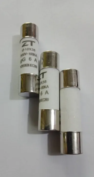 (Pack of 3 pieces) ceramic fuse ceramic 10x38mm fuse tile ro15 380vac ...