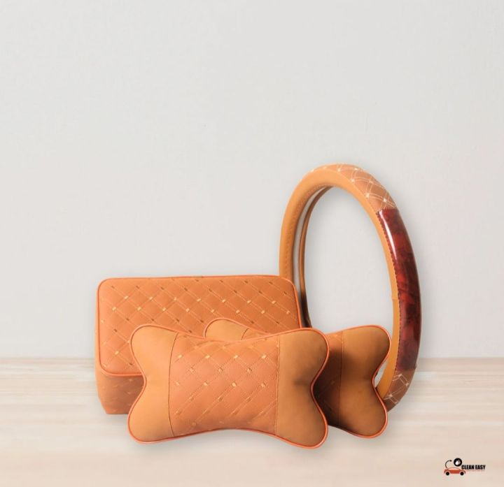 Steering wheel Arm rest Neck rest | Daraz.pk