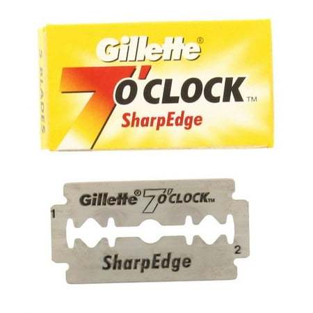 Gillette 7 O'clock Sharp Edge Stainless Razor Blade- 5 Pcs | Daraz.pk