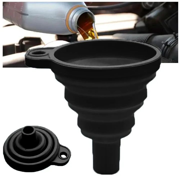 Car Engine Funnel Universal Silicone Liquid Funnel Washer Fluid Change ...