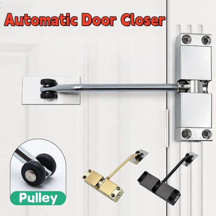 Safety Automatic Spring Door Closer Adjustable Door Closing Device ...
