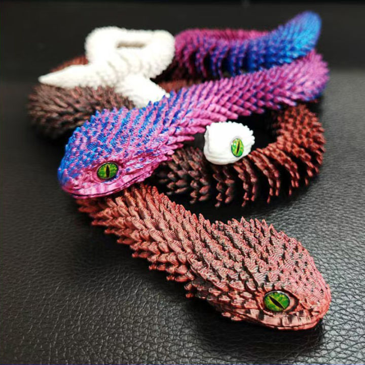2025 Articulated Snake Figure, 3D Printed Realistic Movable Fidget Toy ...
