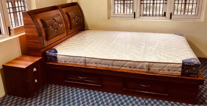 King Size 5*6.5 Sisau Brown Color Bed | Daraz.com.np