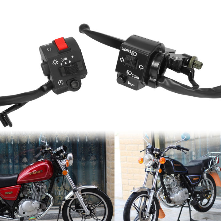 2PCS 7/8'' Motorcycle Handlebar Switch Assembly Control Set for Suzuki ...