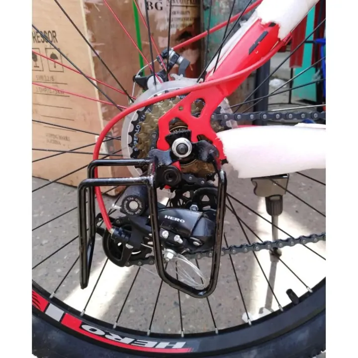 “Double Rear Derailleur Gear Guard – Sleek Black Bicycle Gear Protector ...
