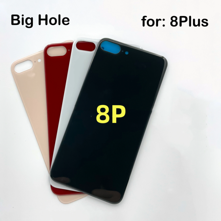back cover glass For iPhone 8 Plus Back Glass Panel Battery Cover Big ...