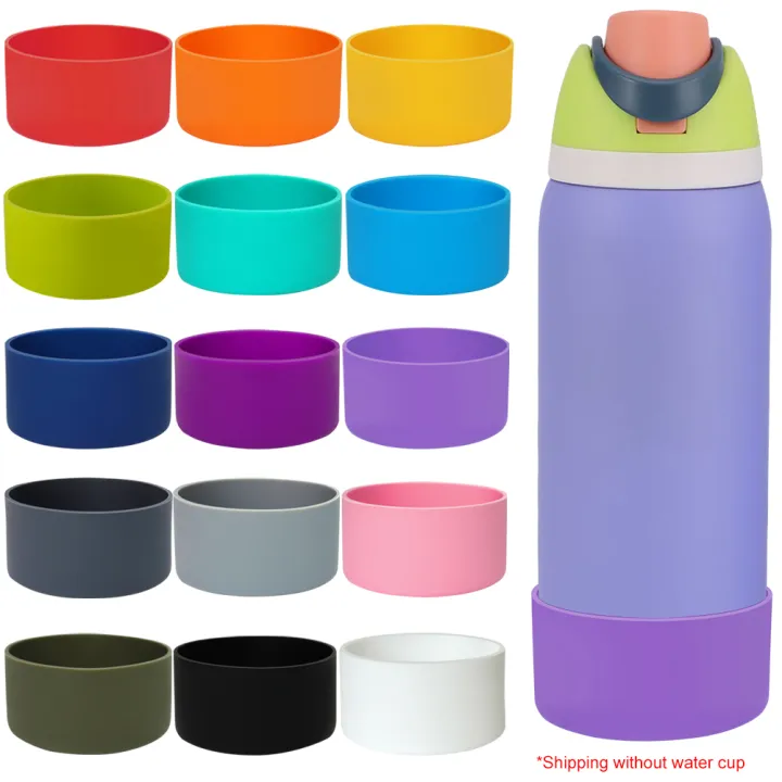 Silicone Water Bottle Boot Anti-Slip Bottom Cover Bottom Protector ...