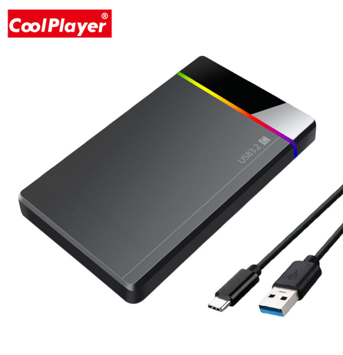 USB 3.1 LED Light Tool-Free External Hard Drive Enclosure Supports 6TB ...