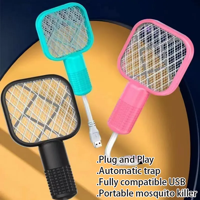 USB Mosquito Swatter Trap Pest Control Electric Shock Mini Mosquito ...