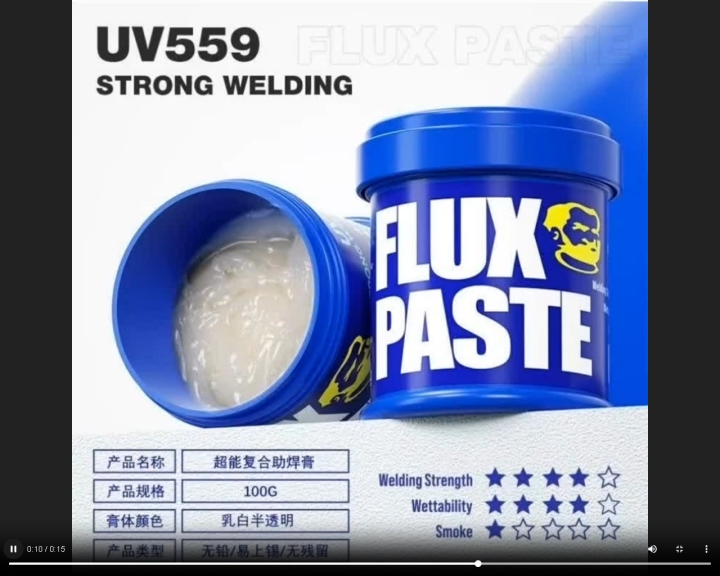 Mechanic Solder Flux Paste UV559 High Activity 100g Lead-free Welding ...