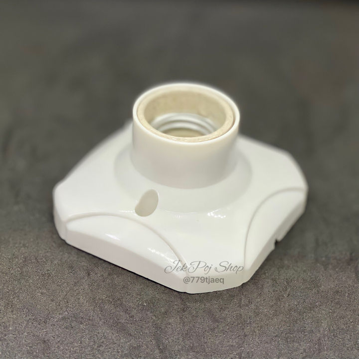 Square tile base pole ceramic tile base pole E27 Big White | Shop.com.mm