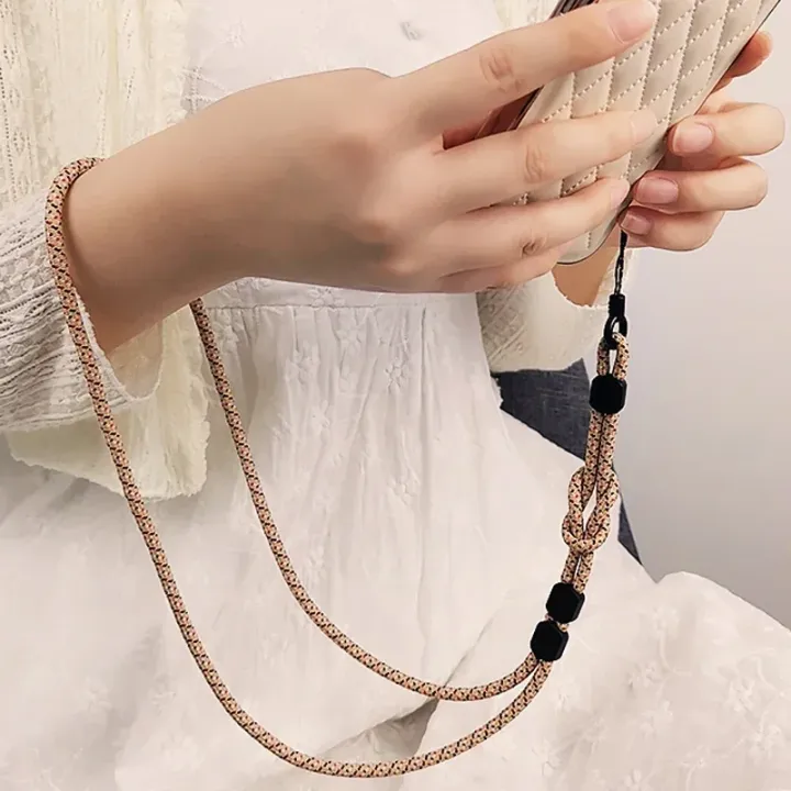 2 in 1 Detachable Wrist Strap + Necklace Lanyard Cell Phone Hand Cord ...
