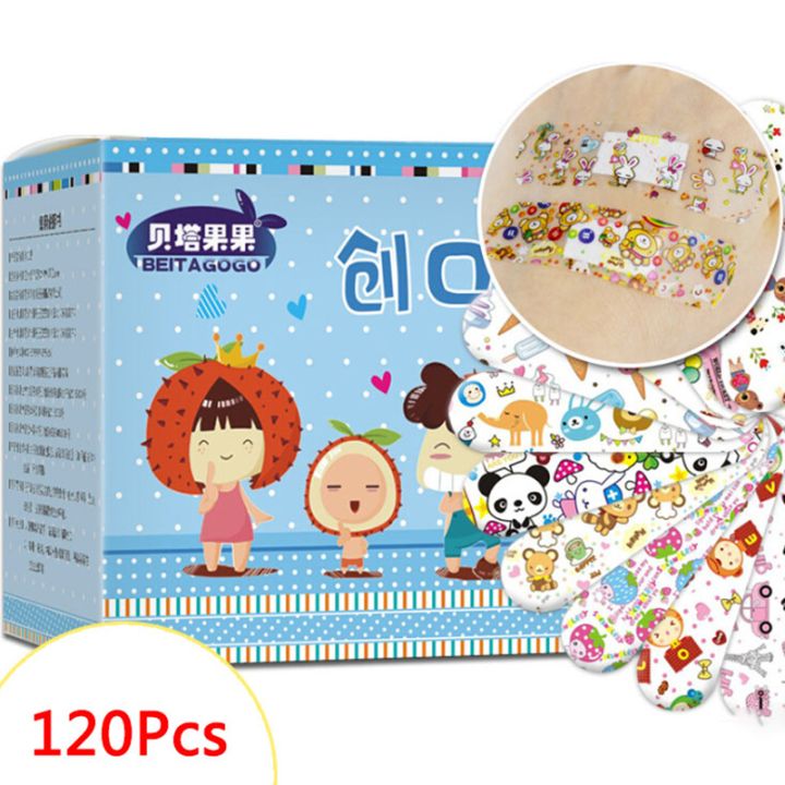 120Pcs/Box Kawaii Adhesive Bandages Cartoon Band Aid for Children Kids ...