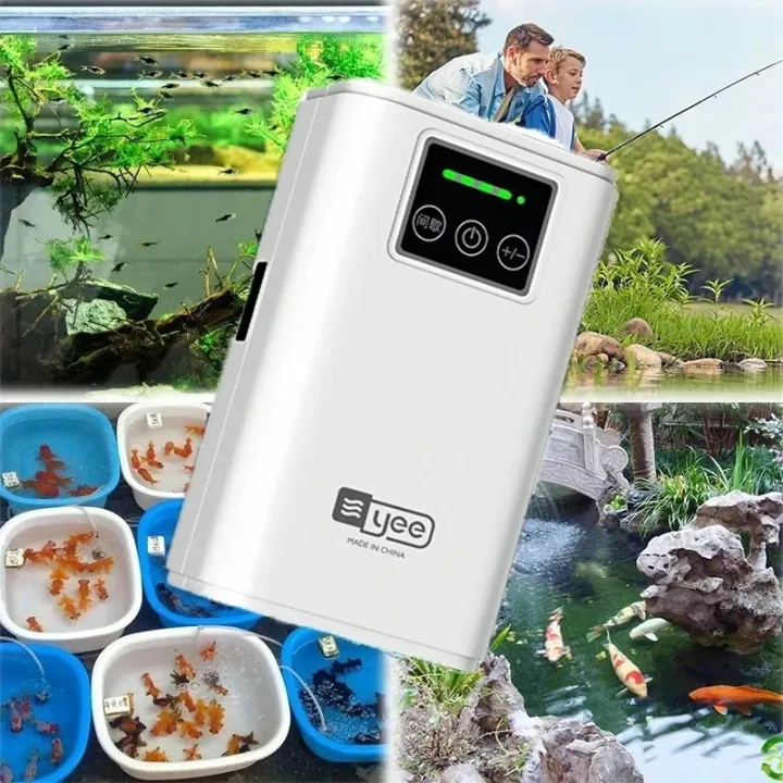 Aquarium Fish Tank Oxygen Pump Charging Dual-purpose Air Pump USB ...