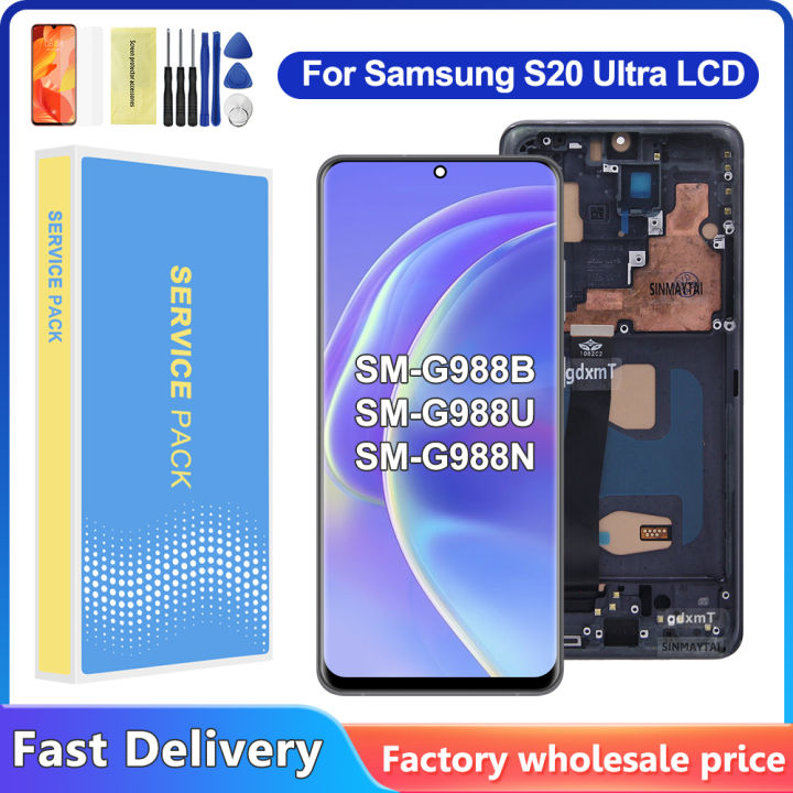 Tested S20 Ultra LCD With Frame For Samsung S20 Ultra 5G LCD G988 G988B ...