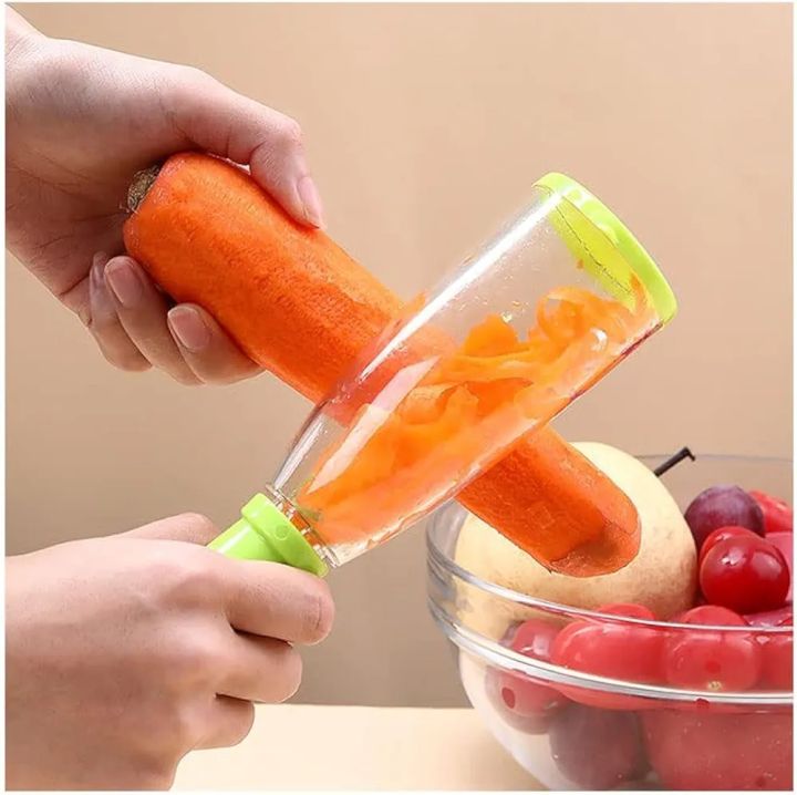 HOT DEAL NO1.Peeler With Storage Stainless Blade Carrot Vegetable Parer ...