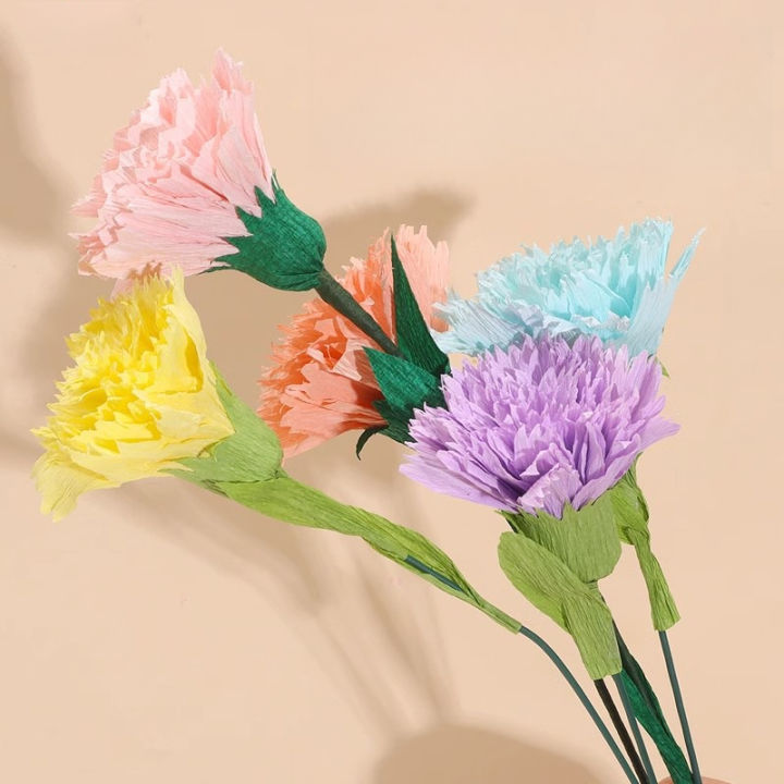 Color Handmade Crepe Paper Diy Paper Flower Material Paper Roll Edge ...