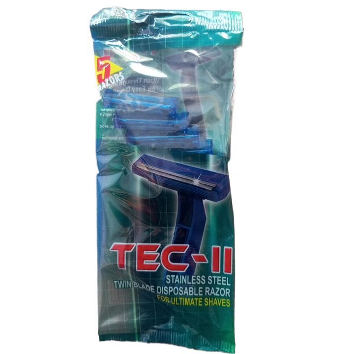 TEC II Twin Blade Disposable Razor pack of 5 | Daraz.pk
