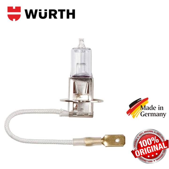WURTH H3 12V 55W Automotive Halogen Headlight Bulb 1PCS | Daraz.lk