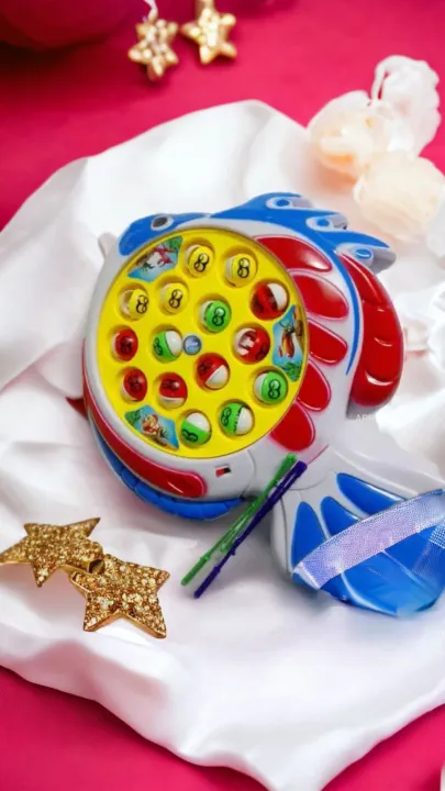 Amazing Fishing caught Game Toy for Kids with Music (15 Fish) | Daraz ...