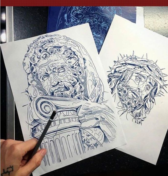 100 sheets A4 size tattoo tracing paper tattoo stencil | Shop.com.mm