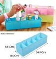 (2PCs) 5-Columns Socks Stuff Undergarment Jewley Makeup Organiser Box ...