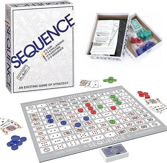 bluebird SEQUENCE- Original SEQUENCE Game with Folding Board ... | Daraz.pk