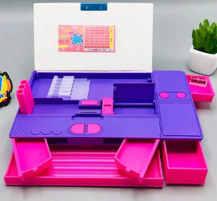 Fancy Geometry Box for Girls and Boys: Multicolor Character Design ...