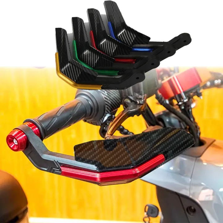 Universal Windproof 7/8" carbon fiber Handlebar Protectors for ...