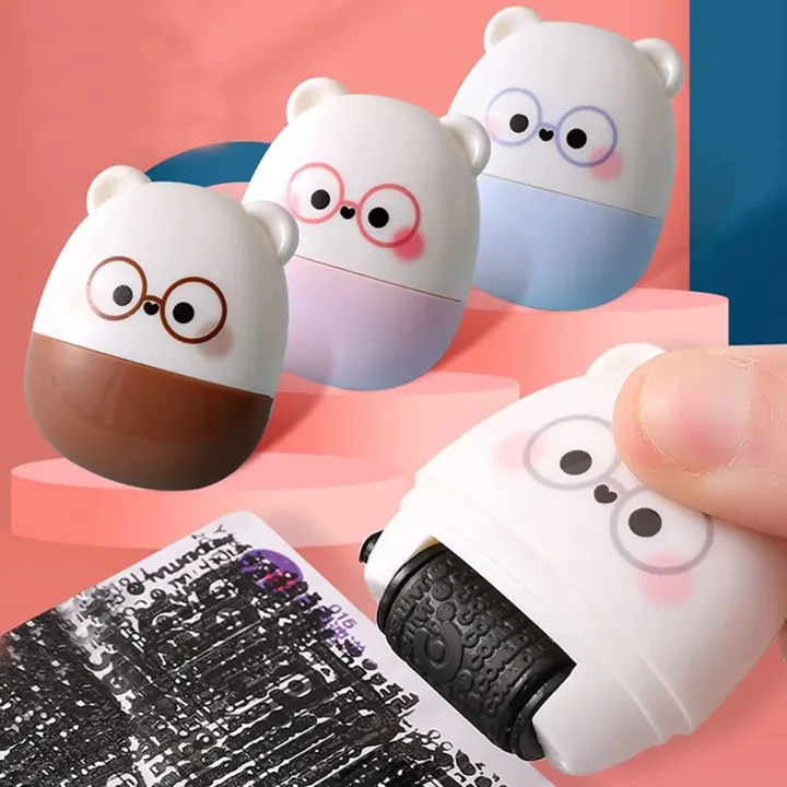 Data Protection Roller Stamp Portable Information Coverage Messy Code ...