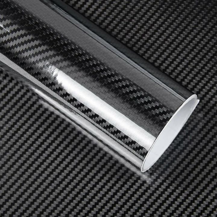 1ft x 2ft Black 3D Glossy Carbon Fiber Vinyl Car Wrap Sheet Car ...