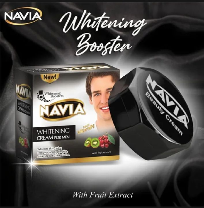 Navia Men Beauty Night Fairness WHITENING CREAM Nmfc 30g with Fruit ...