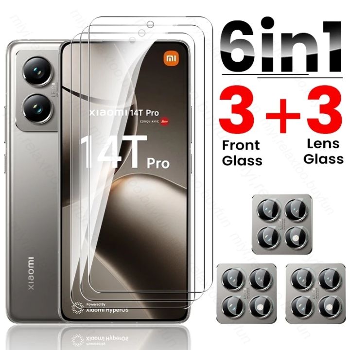 For Xiaomi 14T Pro 5G Case 6 in 1 9H Screen Protector Xiomi Xiaomy ...