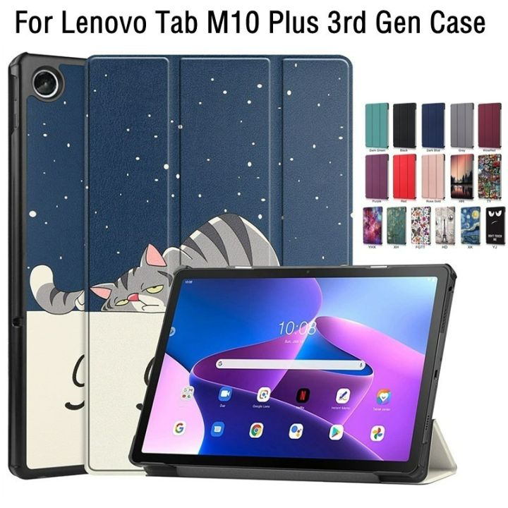 For Lenovo Xiaoxin Pad 2022 10.6" Tab M10 Plus 3rd Gen Case TB128FU TB125FU Funda Tablet Tri ...
