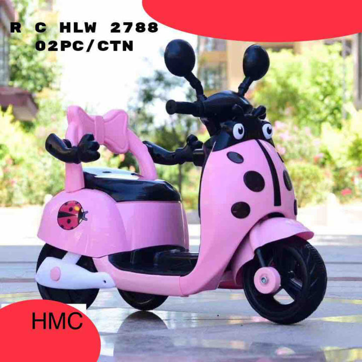 Lady bug Kids Electric Rechargeable Motorbike Battery Operated Kids ...