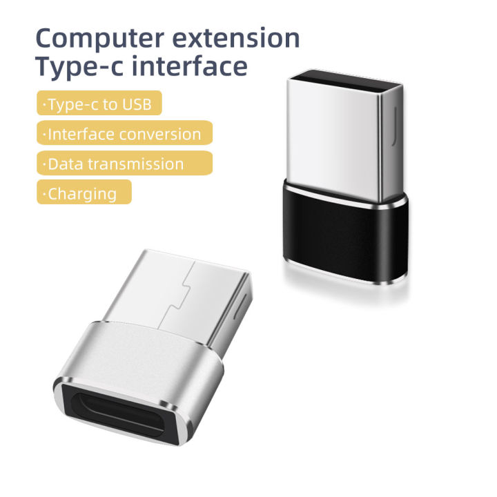USB Male to Type-c Female Cable Adapter,Aluminum alloy shell, Notebook ...