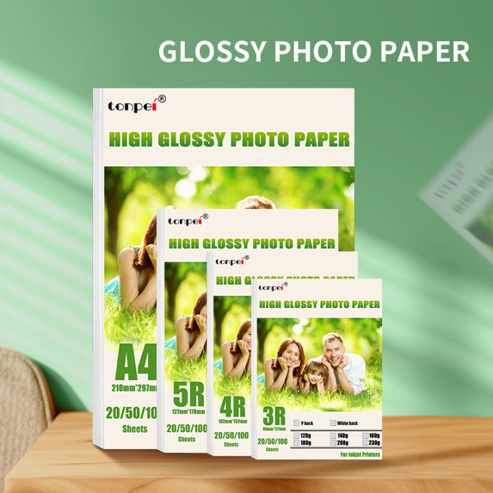 Multi Specification High Gloss Photo Paper 3R 4R 5R A4 Photo Printing ...