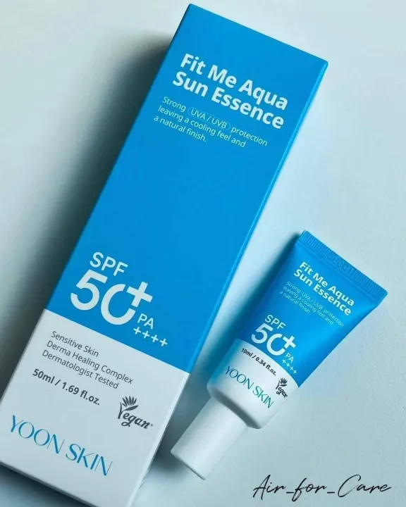 Yoon Skin Fit Me Aqua Sun Essence { 10ml / 50ml } | Shop.com.mm