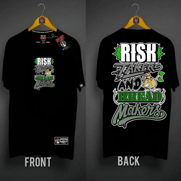 Risk Taker's Round Neck Pure Cotton Black T-Shirt | Daraz.com.np