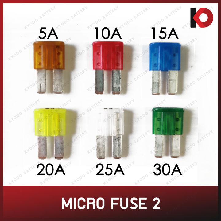 (1) micro Fuse 2, car fuse, Ford fuse plug, Ford ranger/ford Everest 5A ...