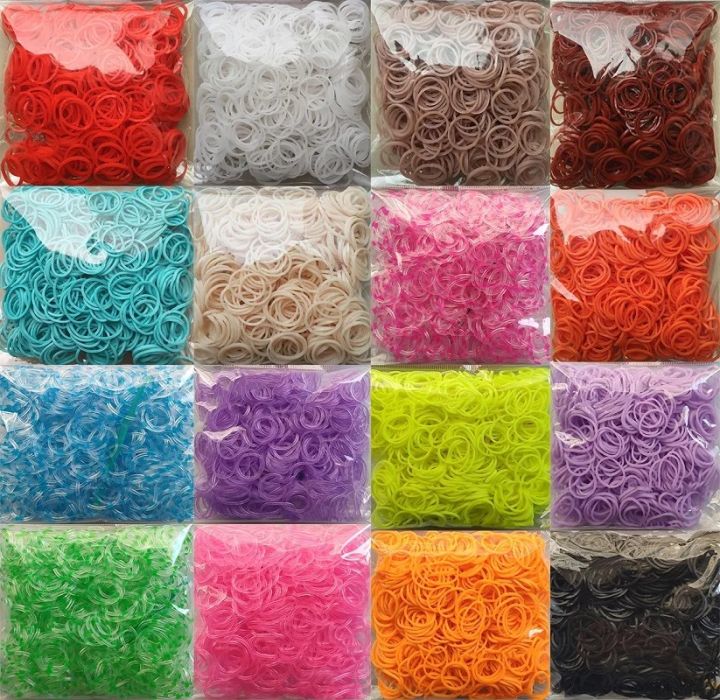 Colorful Rubber Band Filling Set, High-quality Loom Rubber Bands with ...