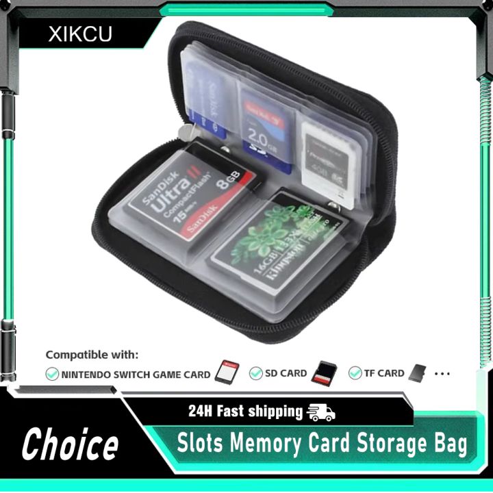 Memory Card Storage Bag Carrying Case Holder Wallet 22 Slots for CF/SD ...