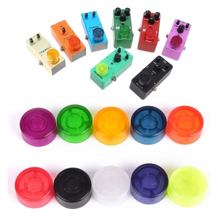 10PCS Footswitch Topper Guitar Pedal Topper Multi Color Pedal Button ...
