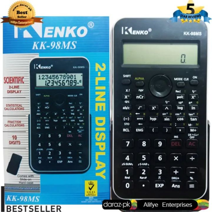 Scientific Calculator - Kenko KK-98MS Scientific Calculations 2 line ...