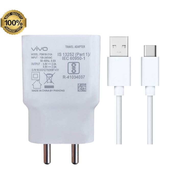 vivo 18w fast charger type-c cable | Daraz.com.bd