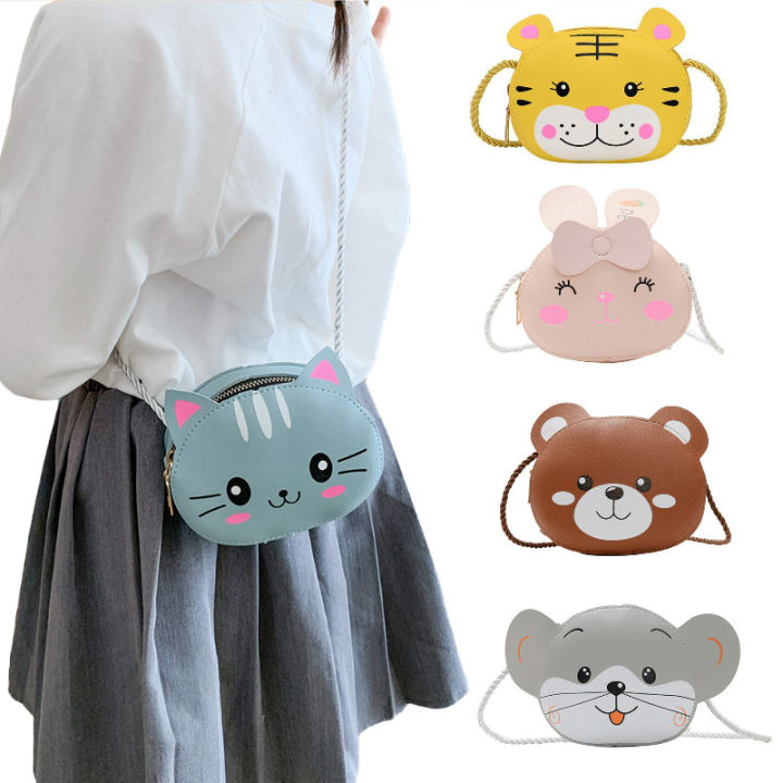 Mini Crossbody Bag for Children Cute Cartoon Cat Baby Girls Shoulder ...