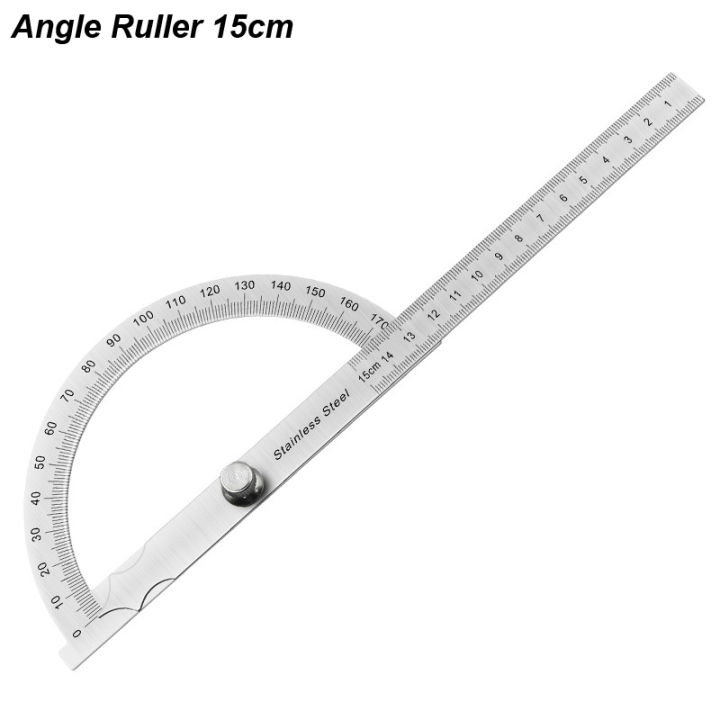 Angle Meter Measure Protractor Ruler Metal Finder 180 Degree Guage ...