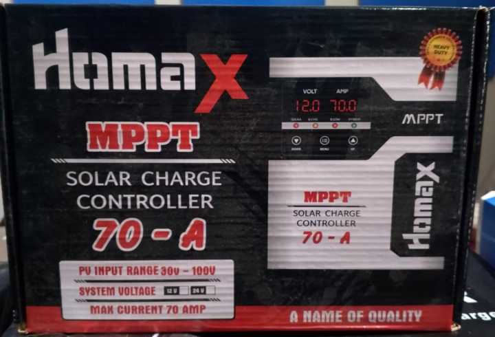 Homax MPPT SOLAR CHARGE CONTROLLER 70-A PV INPUT RANGE 300-1000 SYSTEM ...