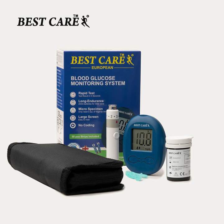 BestCare Blood Glucometer Instant With 50pcs Strips Included | Daraz.com.np